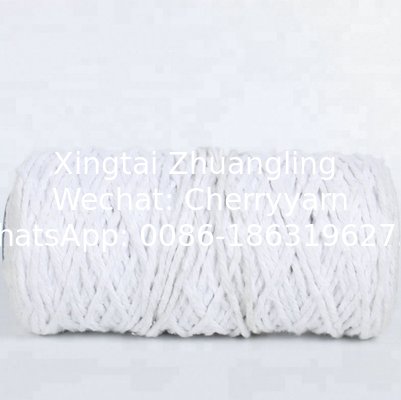 Good price white plaited Open End/OE 70%Cotton 30% polyester Carpet yarn