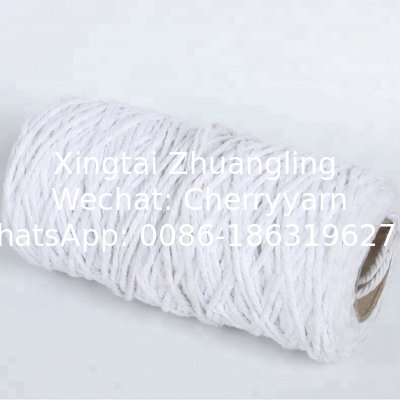 Good price white plaited Open End/OE 70%Cotton 30% polyester Carpet yarn