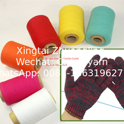 High quality factory 10s grey open end blended polyester cotton glove yarn
