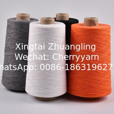 Factory supply 32s dyed spun polyester yarn 100% polyester spun yarn for knitting for sock