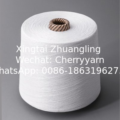 Ne6s-32s polyester socks knitting cotton recycled dyed stocklots yarns for socks