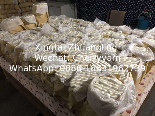 Mulberry Raw Silk Yarn 30/33, 3A, 4A, 5A, 6A Grade in hanks from China