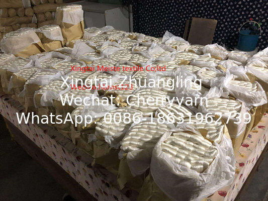 Mulberry Raw Silk Yarn 30/33, 3A, 4A, 5A, 6A Grade in hanks from China