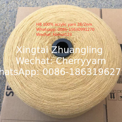 High tenacity and softness nm28/2 100% HB acrylic yarns from China
