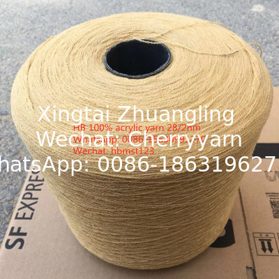 High tenacity and softness nm28/2 100% HB acrylic yarns from China