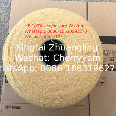 High tenacity and softness nm28/2 100% HB acrylic yarns from China
