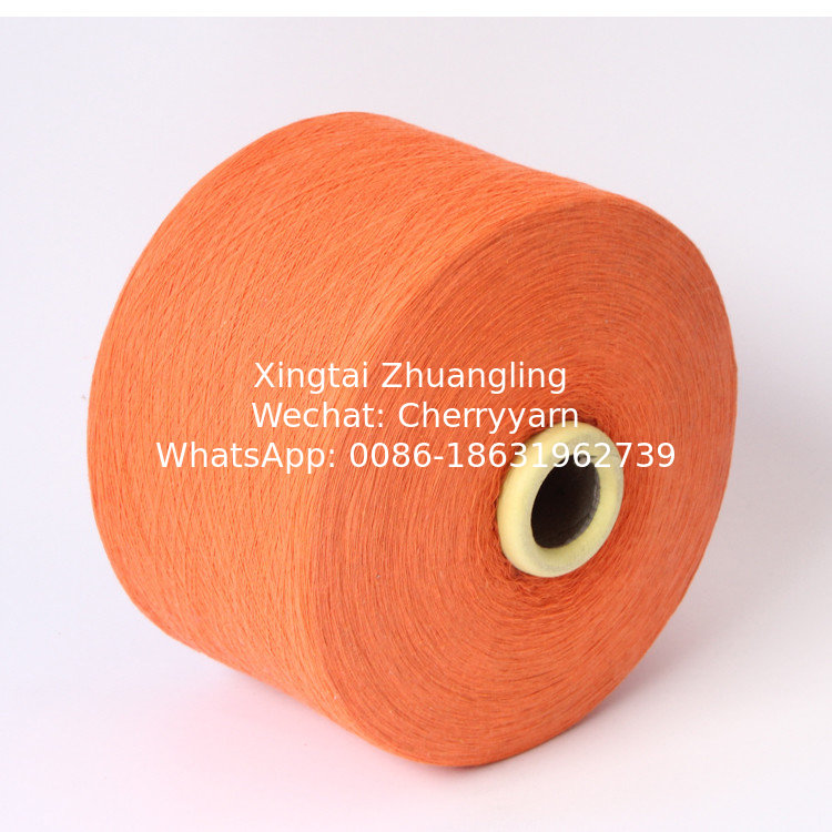 Factory price cheap price cotton yarn crochet yarn dyed spun polyester yarn making carpet