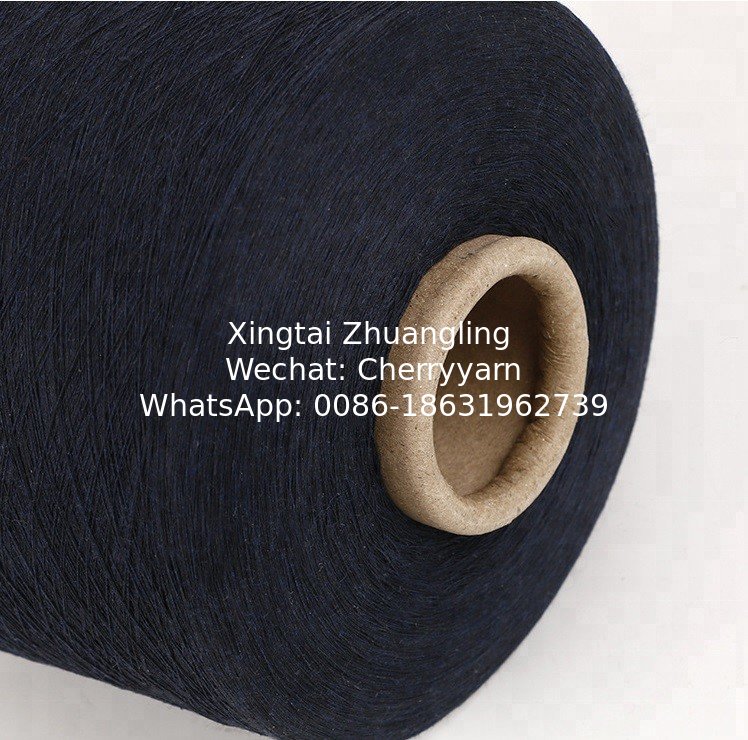 High quality Ne10s/1 Recycled cotton yarn 50% polyester 50% cotton carpet yarn