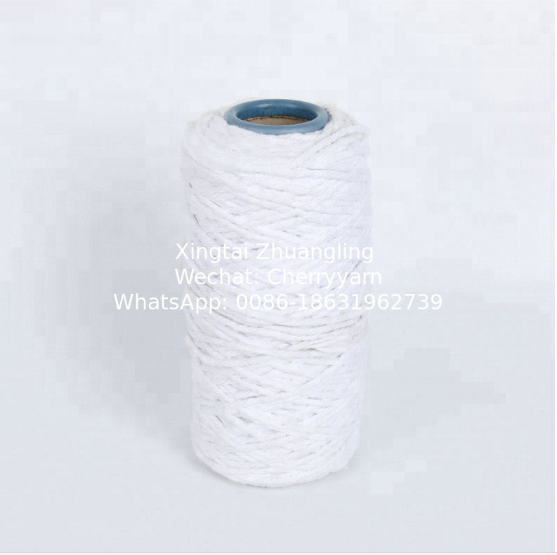 Good price white plaited Open End/OE 70%Cotton 30% polyester Carpet yarn