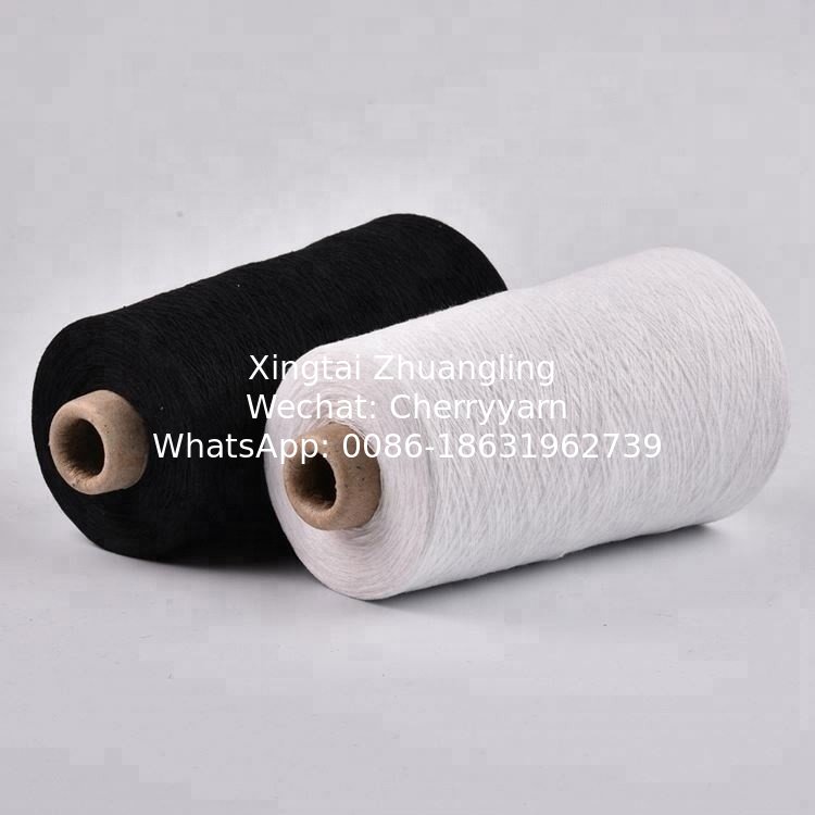 Factory supply 32s dyed spun polyester yarn 100% polyester spun yarn for knitting for sock