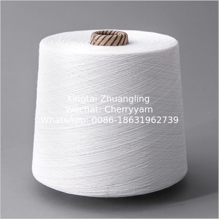 Ne6s-32s polyester socks knitting cotton recycled dyed stocklots yarns for socks