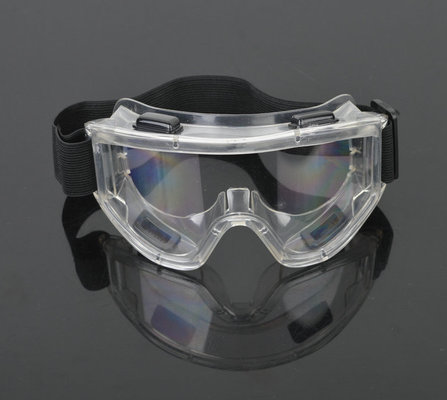 Protective Anti-Fog Safety glasses with Wide-Vision, Extra Soft, Adjustable & Lightweight,Clear lenses