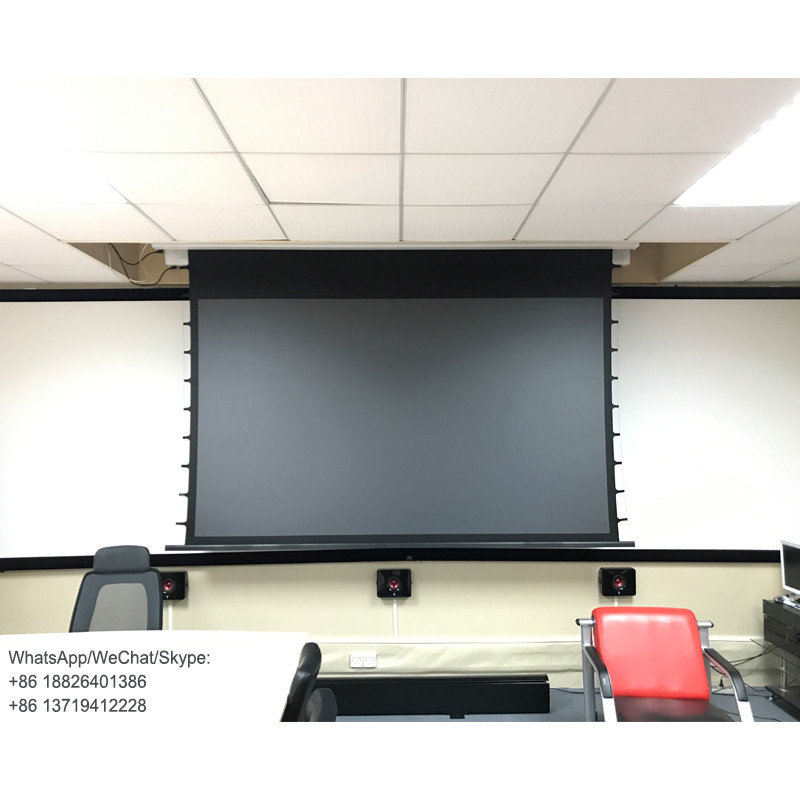 100" 120" 150" Daylight Screens Anti-Light Tab Tension Electric Projector Screen