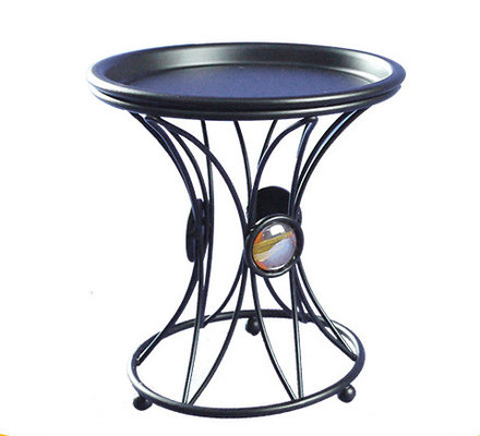 Small black metal flower stand, single floor, Floor racks, single shelf floral pot, MINI desk flower stand