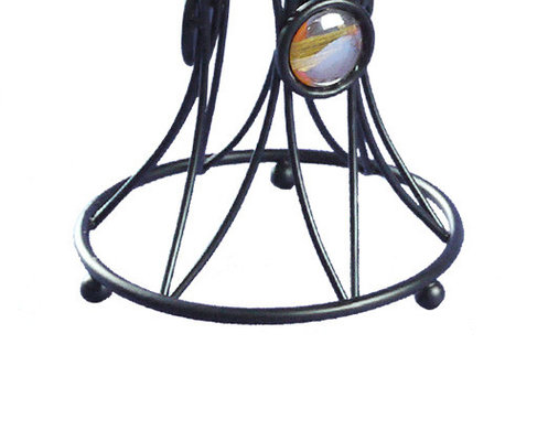 Small black metal flower stand, single floor, Floor racks, single shelf floral pot, MINI desk flower stand