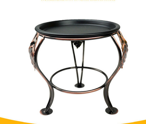 Metal single floor floral racks, garden flower stand, single shelf pot, MINI happy flower stand for office desk