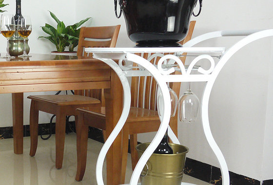 dining trolley, metal trolley with castors, light trolley, handle trolley, restaurant trolley, Minin trolley