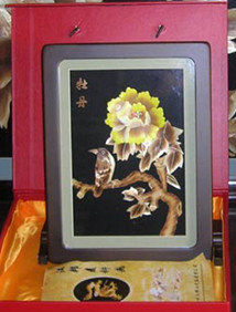 ] wheat stalk picture 23X30CM decoration home, office, hotel, wheat stalk picture,wheat straw patchwork,handicrafts,folk