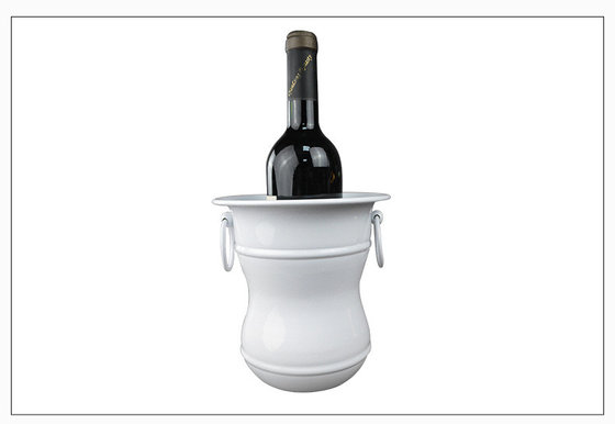 Customized tin beer wine cooler / metal ice buckets with handles, cooler, holder for freezing wine