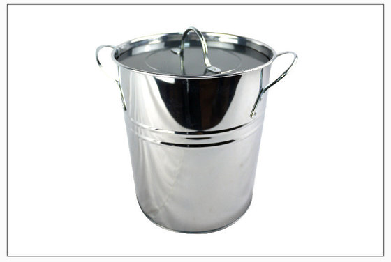 Ice Bucket Handmade stainless steel bucket, cooler with lids, mirror polishing surface, large roomy space