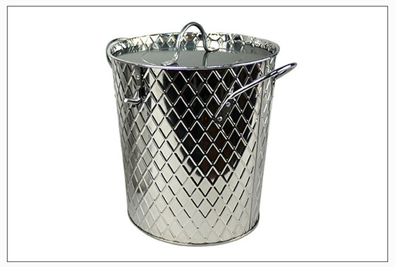 Ice Bucket Handmade stainless steel bucket, cooler with lids, mirror polishing surface, large roomy space