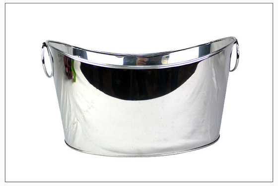 champagne wine bottle ice cooler oval shape ice bucket  stainless steel