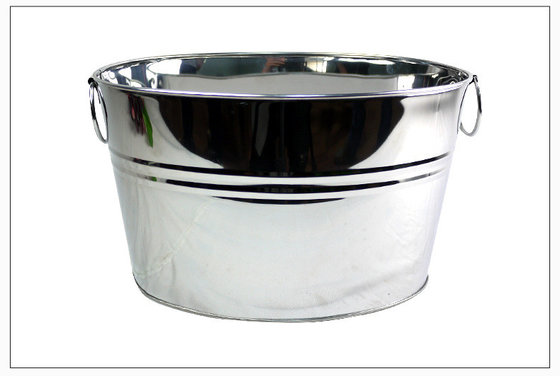 good quality and cheap stainless steel/metal ice bucket/wine cooler/beer tube with ears in colorful
