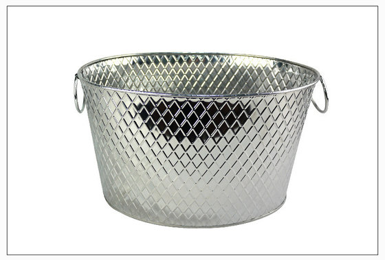 good quality and cheap stainless steel/metal ice bucket/wine cooler/beer tube with ears in colorful