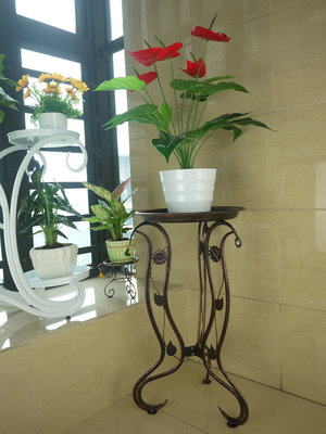Living Room Furniture Metal Round Coffee Table Side Table   Round Metal End Table