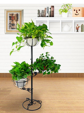 metal floor flower stand, Epipremnum aureum stand, three pot Bunting stand, display stand, wedding decoration iron