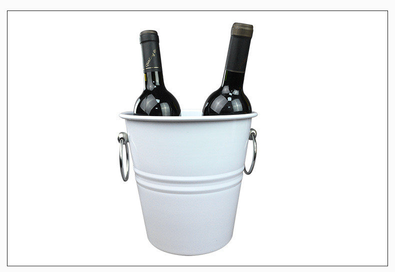 Hot Sale Ice Bucket With Bottle Opener Beer Bucket, beer cooler, Factory Price ice beer tin bucket white color