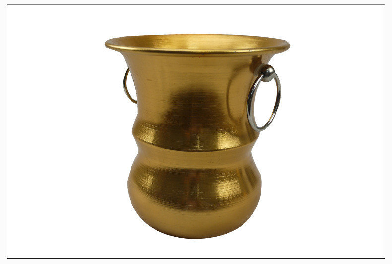 Eco-Friendly Aluminum hot sale ice bucket cooler for wine, beer,tin ice bucket open