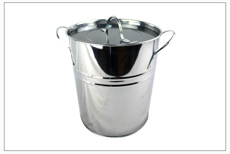 Ice Bucket Handmade stainless steel bucket, cooler with lids, mirror polishing surface, large roomy space