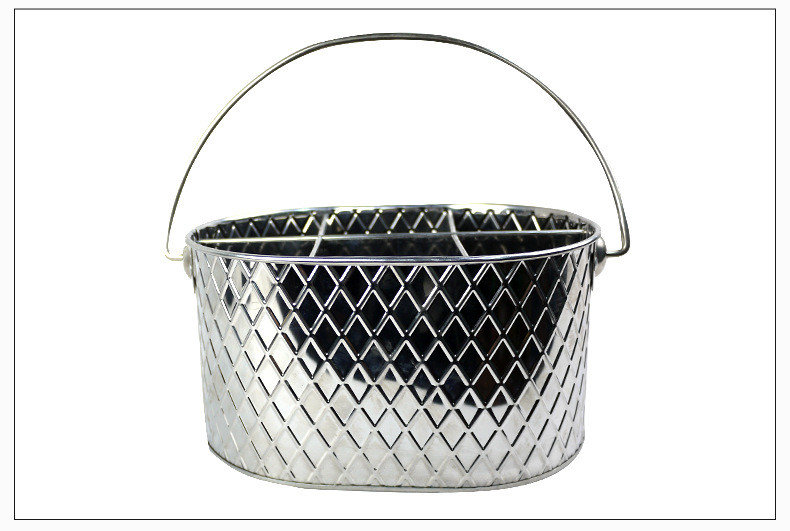 Stainless steel Ice Tools & Buckets, cooler for bar, freezing wine holder, ice better, drinks tub ,Six - lattice wine