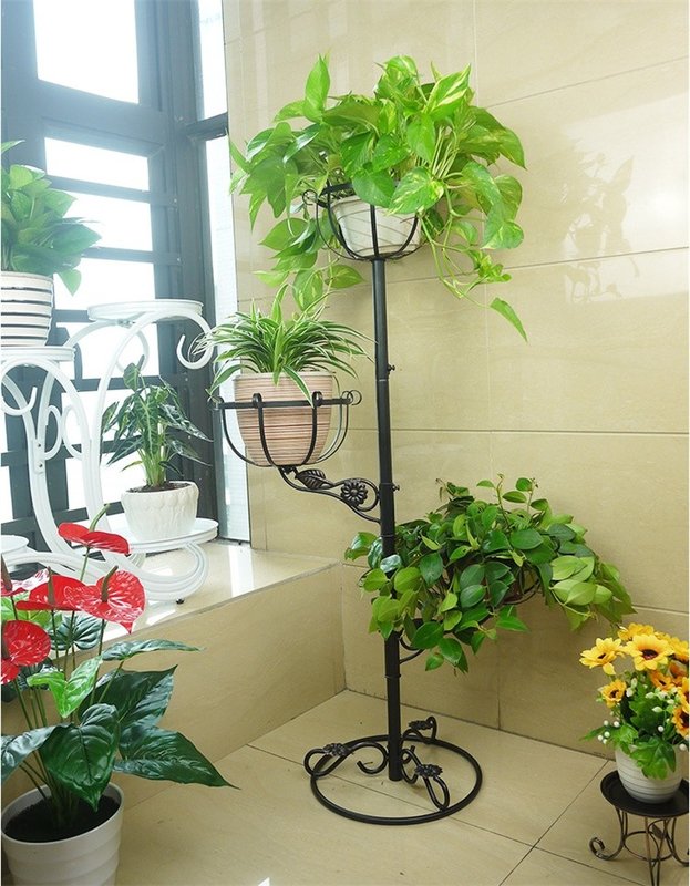 Indoor Outdoor Garden Supply Iron Flower Pot Stand for Plant,iron flower pot stand,3 tier metal flower pot stand