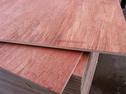 15mm 4X8 Double Sided Okoume Faced Plywood with Poplar Core E1 Glue for Cabinet Making