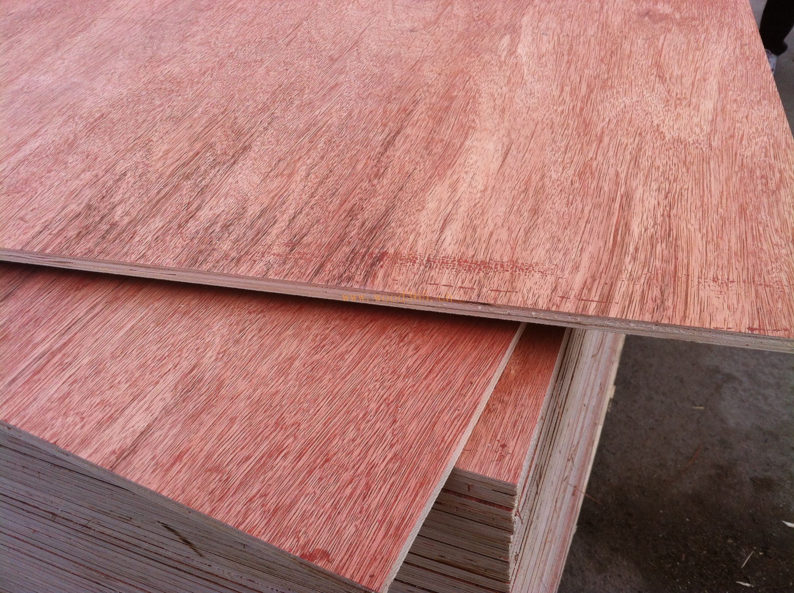 15mm 4X8 Double Sided Okoume Faced Plywood with Poplar Core E1 Glue for Cabinet Making