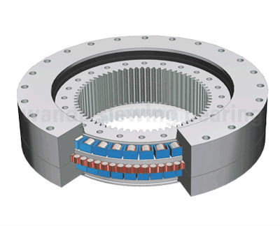 Painted Heavy Machine Slewing Ring Swing Turntable Bearing, 50Mn, 42CrMo material slewing ring