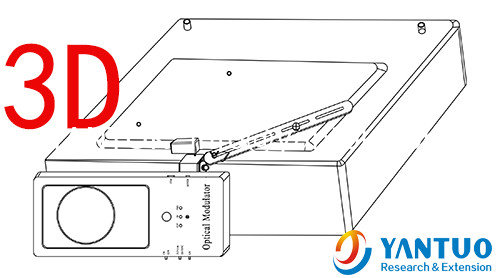 Passive 3D Polarization Modulator full automatic without remote control Suitable for all DLP 3D Projector