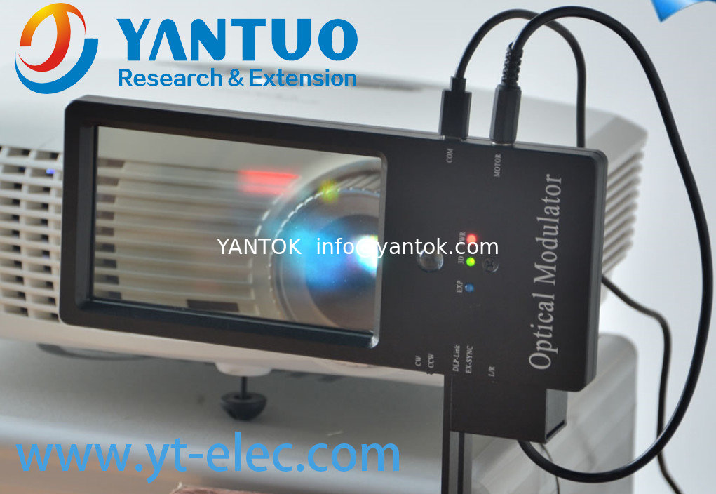 Polarization Modulator for 3D Visualization for all DLP 3D projector use passive with 3D Glasses