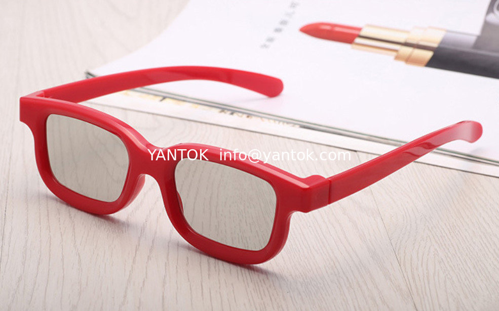very cheaply polarized multy color 3d glasses for cinema  format match  cinema Passive 3D modulator