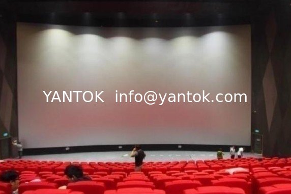 perforated projection  Pvc metal Silver Projection Screen  For RealD 3D Cinema with 3d polarization modulator