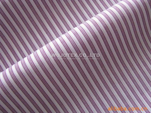 China 103g/sm High Count 100% Cotton Yarn Dyed , Plain Weave Stripe Fabric supplier
