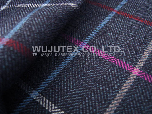 China TRW 58% polyester 32% rayon 10%wool yarn dyed herringbone fabirc Item no. WJY5238-1 supplier