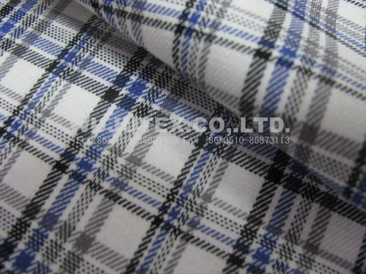 China Competitive Price Yarn Dyed Twilling Plaid Cotton Wool Fabric with Liquid Ammonia Finish supplier