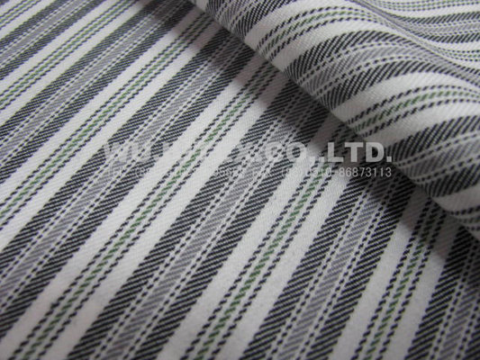 China Twill Weave Yarn Dyed Cotton Wool Fabric with Liquid Ammonia Finish supplier