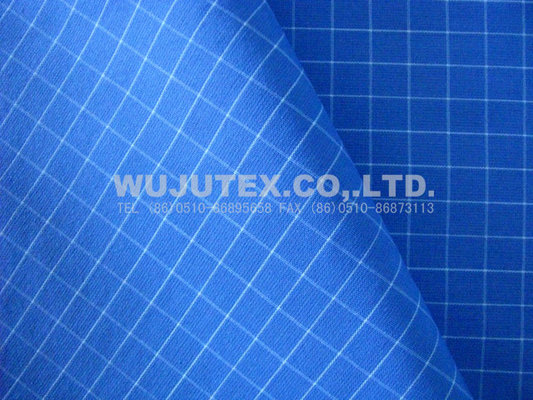 China 106g/m2 Plain Weave Plaid T/C Yarn Dyed 35% Cotton Poly Fabric  Cloth with 65% Polyester supplier