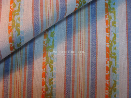 China Plain Weave Cotton Stripe Jacquard Woven Fabric Clothing Materials for Popular Fabric supplier