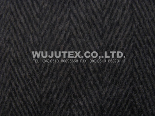 China 550g/sm Herringbone Winter Good Quality Twilled Woolen Fabric 50% Wool, 50% Polyester supplier