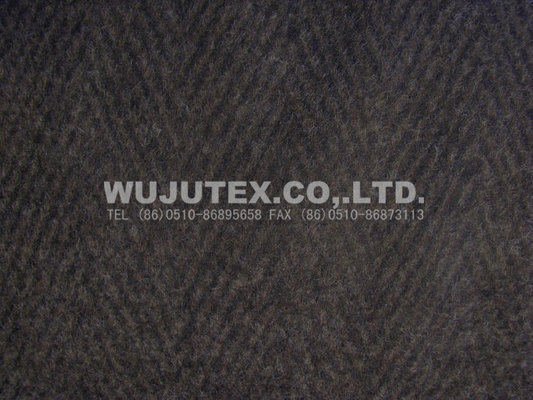 China Good Quality 550g/sm Herringbone Weave Twilled Woolen Fabric 50% Wool, 50% Polyester supplier
